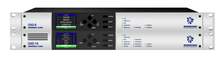 Brainstorm Debuts PTP and GPS Features For the DXD Universal Clock Line ...