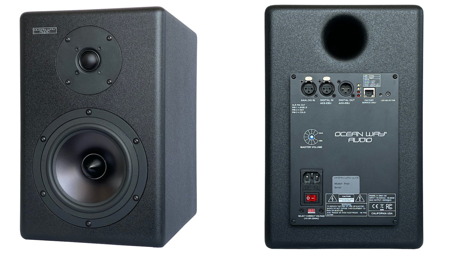 Ocean Way Audio Debuts Pro2A, HR4, HR4S Monitors