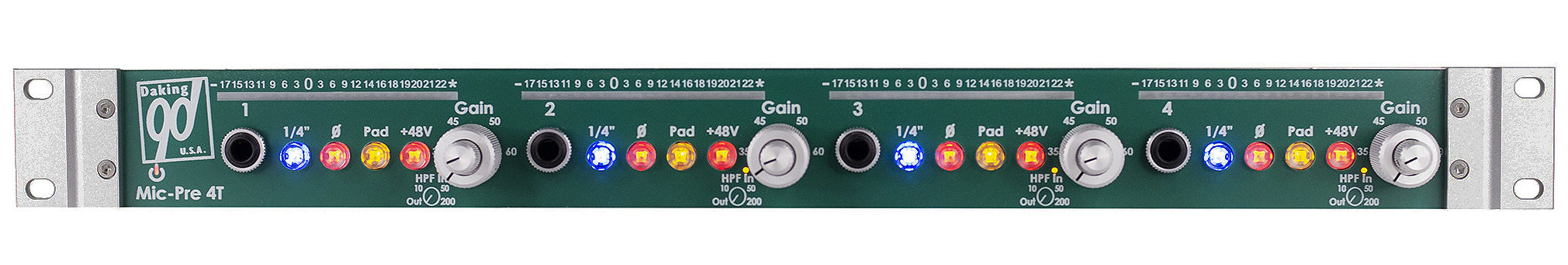 Daking Introduces the Mic Pre 4T • A Four-Channel Microphone ...