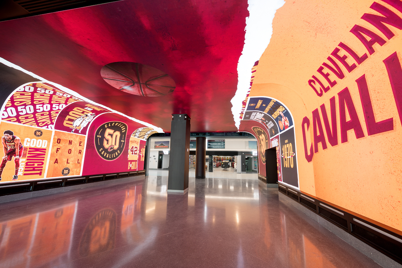 NBA Cleveland Cavaliers Power Portal, a seamless tunnel experience with ...