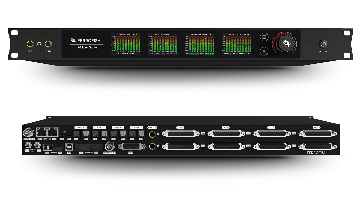 Ferrofish A32pro, A32pro Dante Multi-Format Converters and Routers Debut