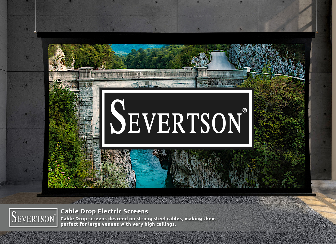 Severtson Screens Features New Cable Drop Series of Motorized ...