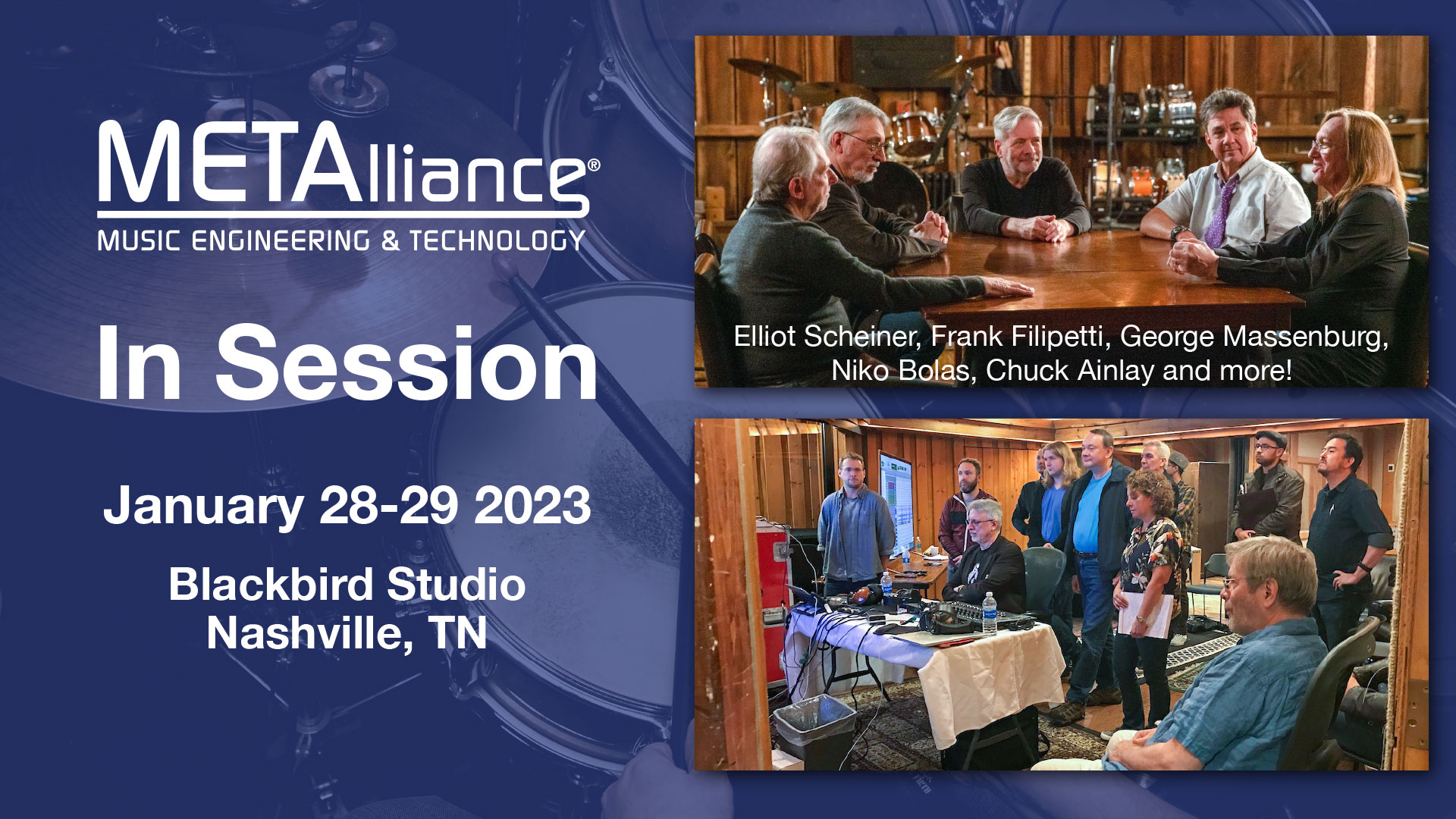 Save Your Spot Now: METAlliance "In Session" Nashville January 2023 ...