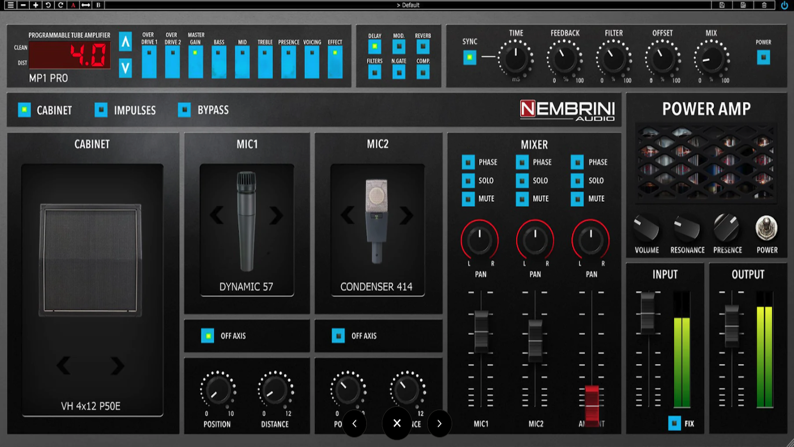 Nembrini Audio MP1 Pro Programmable Tube Guitar Amplifier Plug-in Debuts