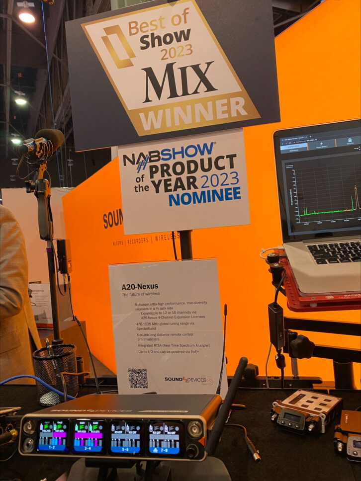 Sound Devices A20-Nexus Wins Mix Magazine’s Best of Show Award at the 2023 NAB Show - Mixonline