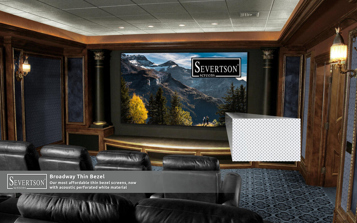 Severtson's New Thin Bezel Fixed Frame Projection Screen Solutions ...