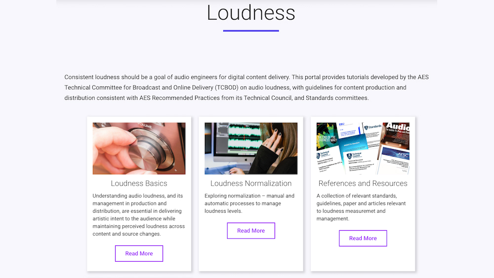 AES Audio Loudness Project Website Debuts - Mixonline