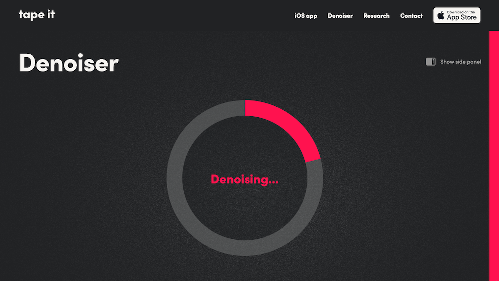 Tape It Launches Free AI-Powered Denoiser - Mixonline