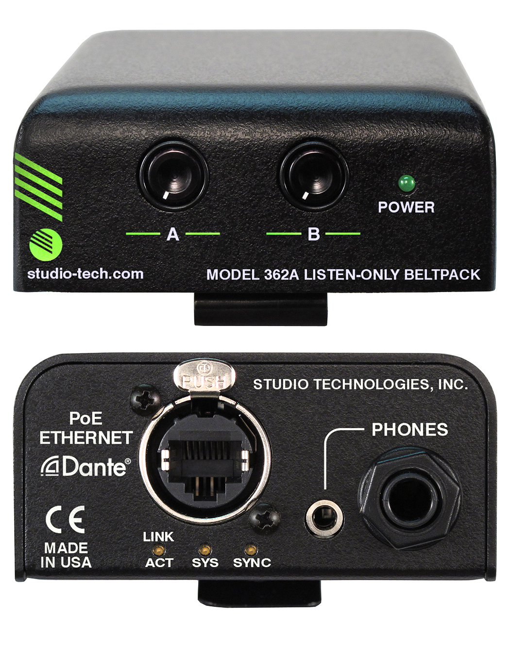 Studio Technologies Announces Model 362A Listen-only Beltpack - Mixonline