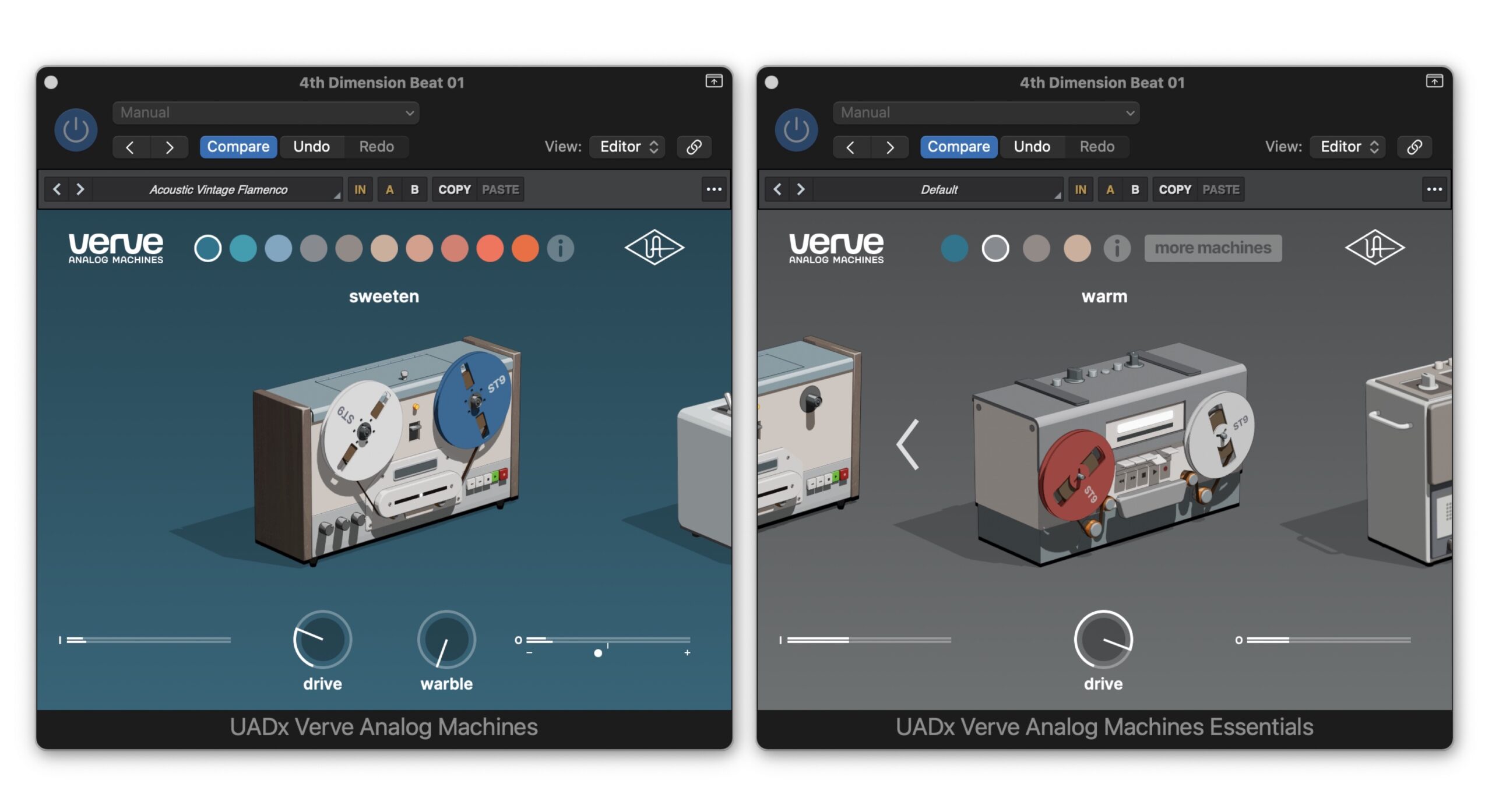 Universal Audio Verve Analog Machines Plug-Ins — A Mix Product of the Week
