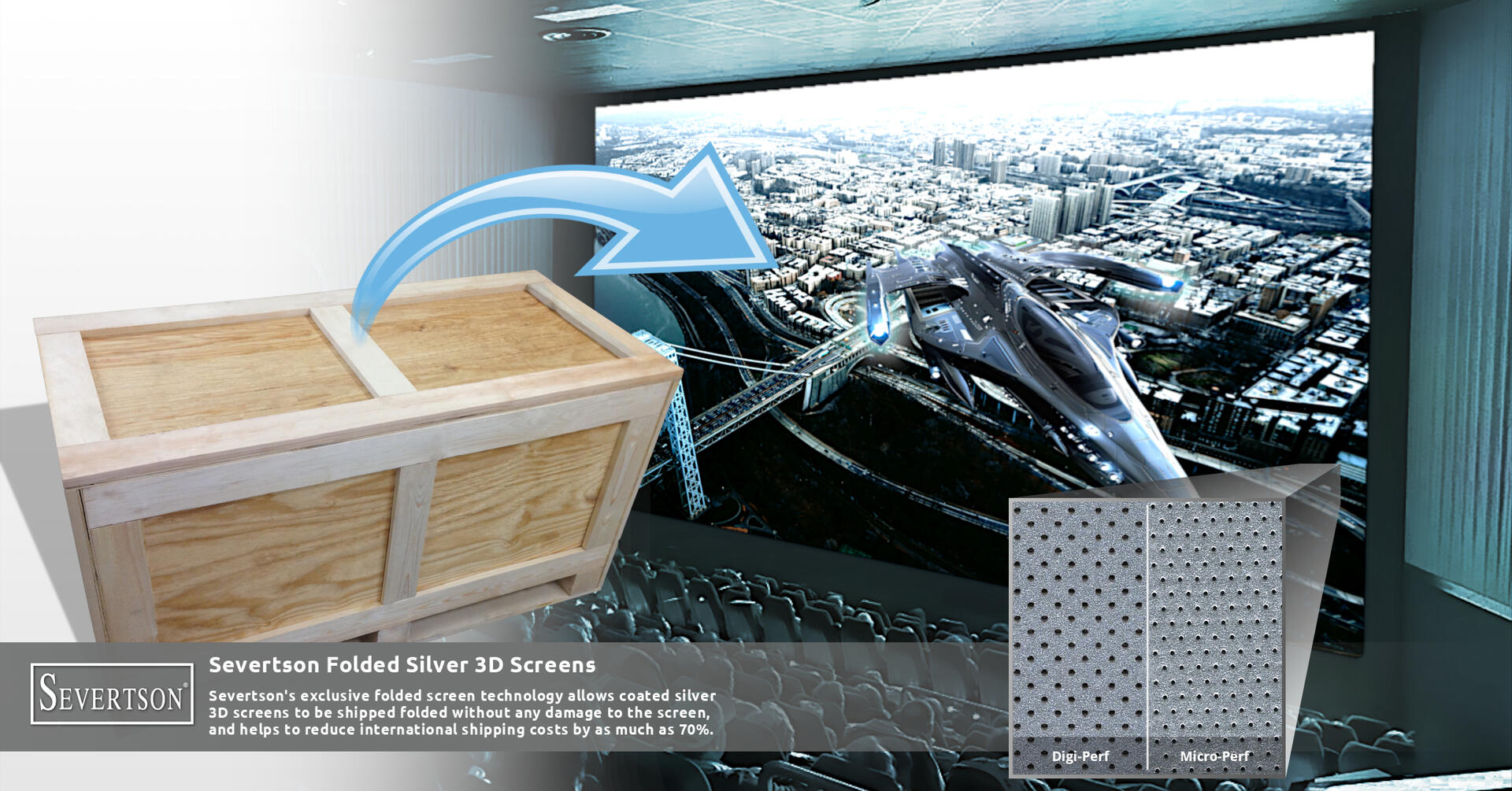 Severtson Exhibits Folded Cinema Projection Screens & NextGen Cinema ...