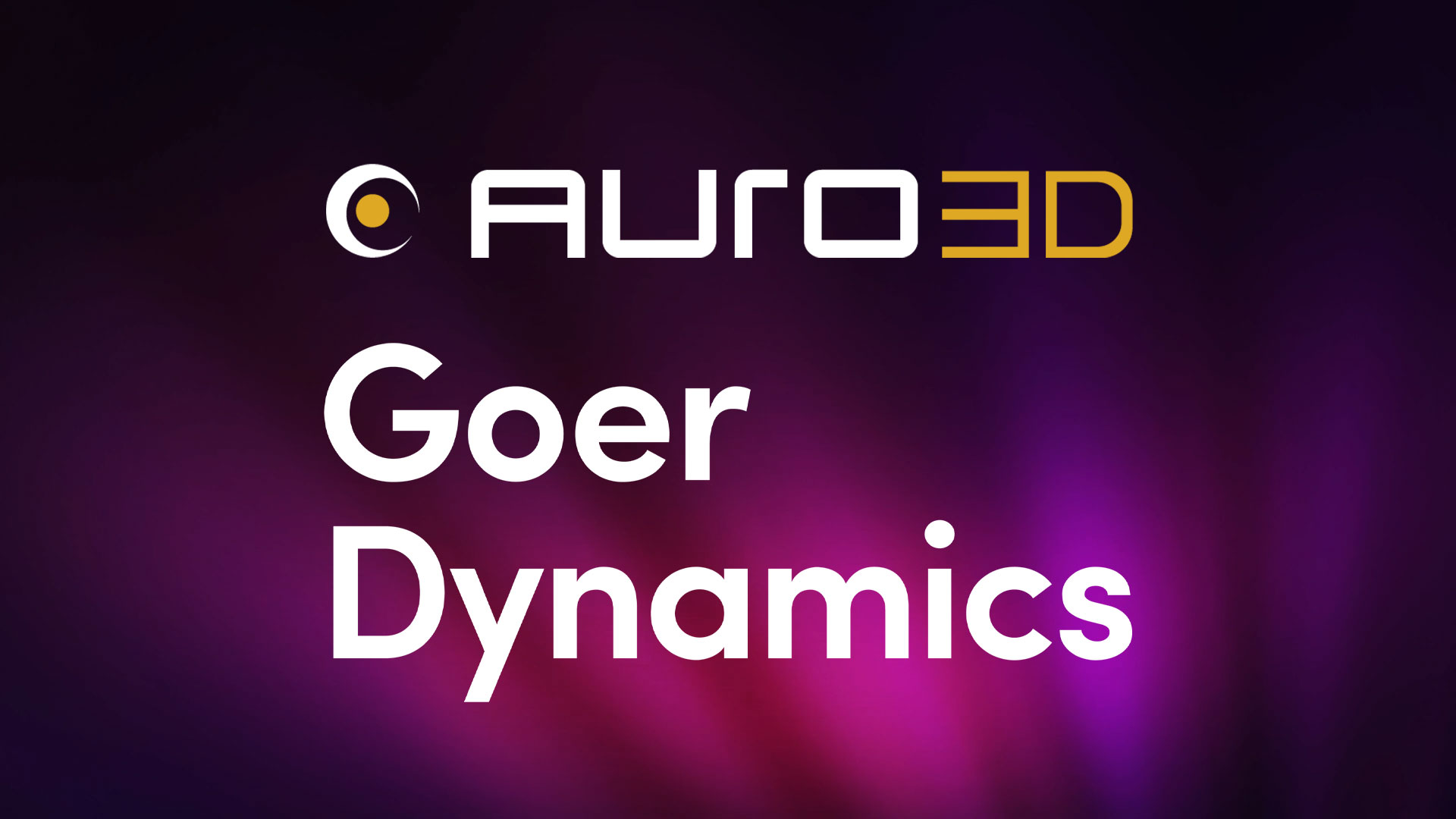 Goer Dynamics Acquires AURO-3D IP and Personnel - Mixonline