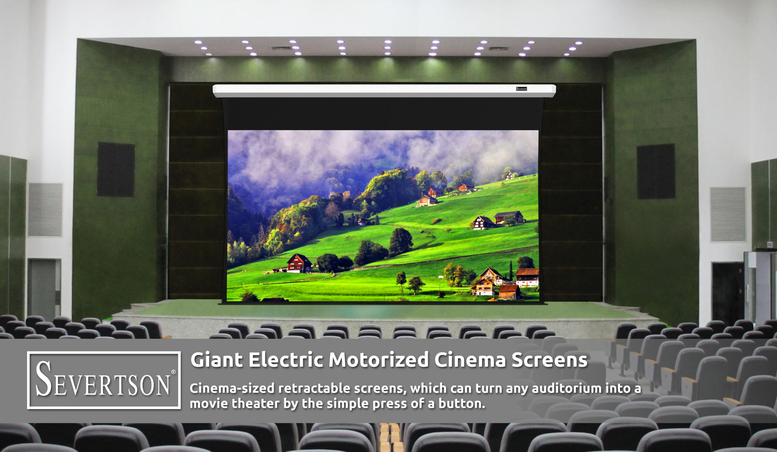 Severtson Showcases Giant Electric Motorized Cinema Screens During ...