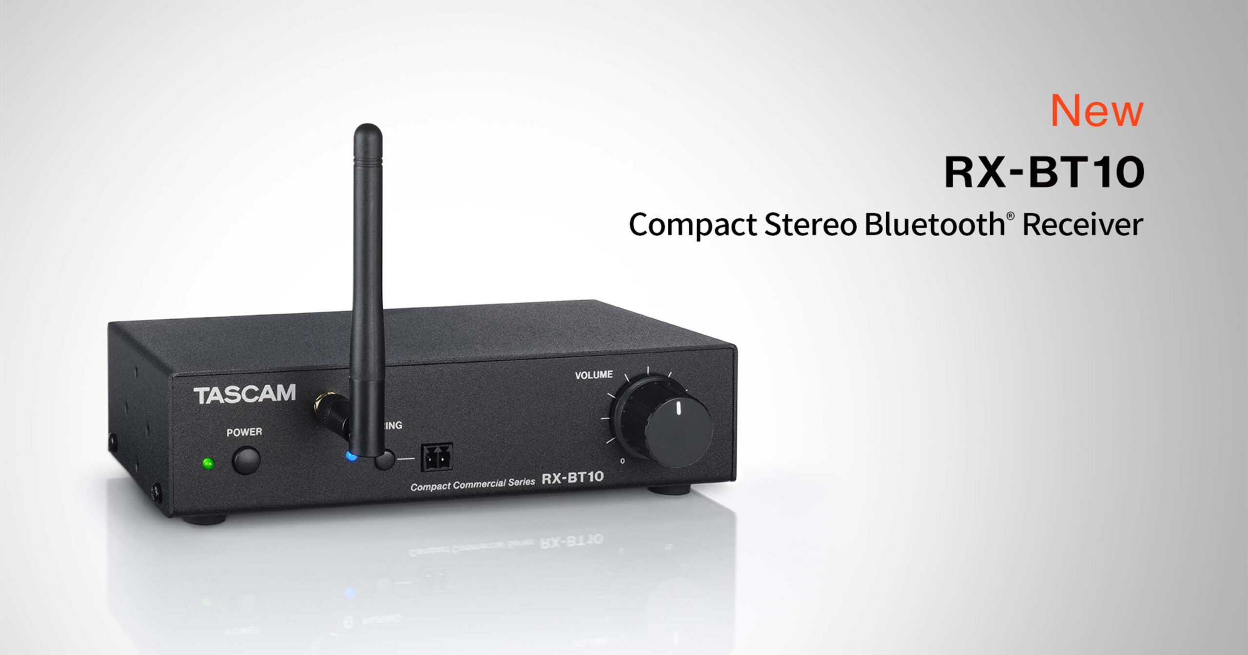 TASCAM Announces the RX-BT10 Compact Stereo Bluetooth Receiver - Mixonline