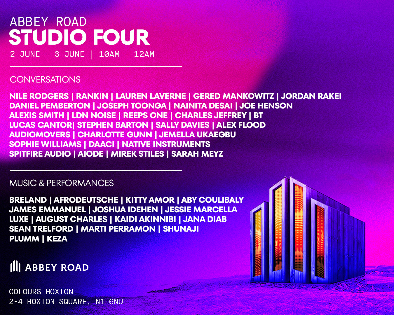 Abbey Road: Studio Four at SXSW London, a Two-Day Pop-Up at Colours ...