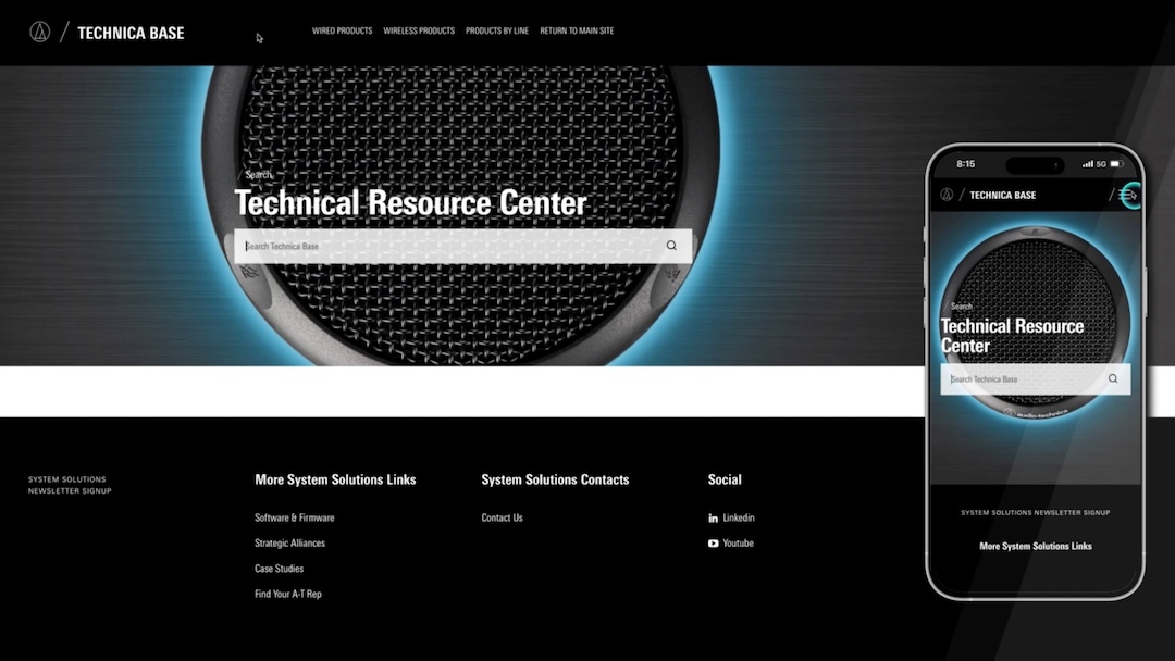 Audio-Technica Unveils Technica Base Online - Mixonline